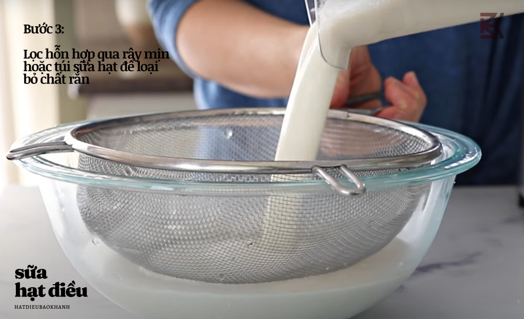 Cách làm sữa từ hạt Điều sánh mịn thơm ngon - Hạt Điều Bảo Khánh