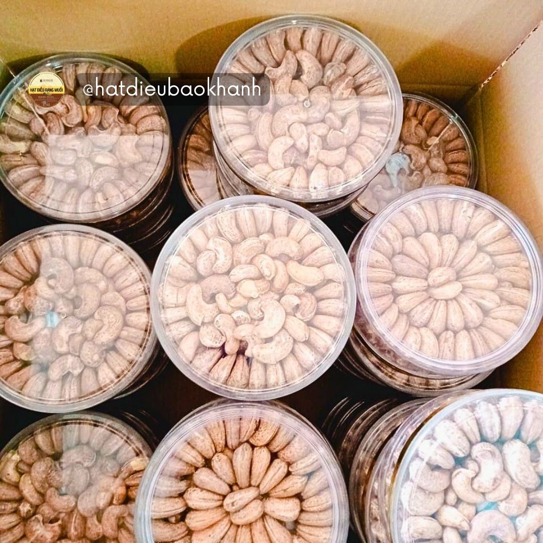 500G Hạt Điều Rang Muối Nguyên Hạt XẾP HOA Loại A VIP (W180) - Hạt Điều ...